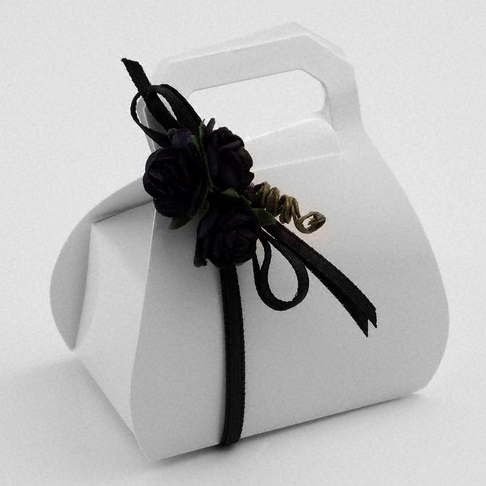 White Glossy Favour Box | UK Wedding Favours