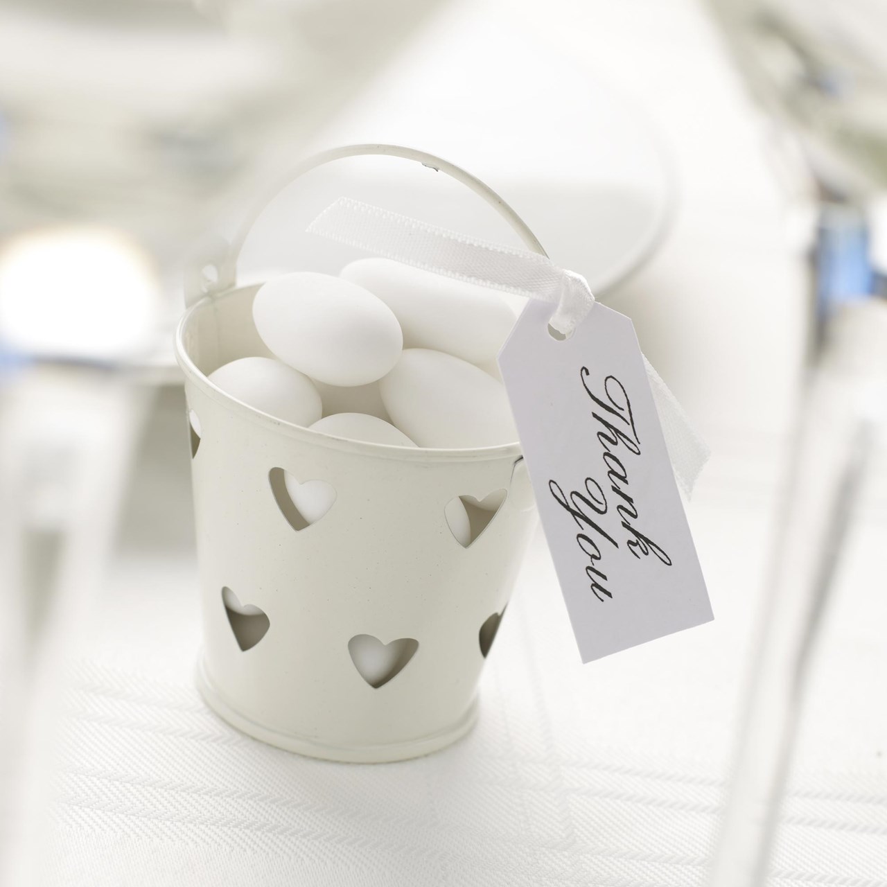 Elegant Heart Mini Pails | UK Wedding Favours