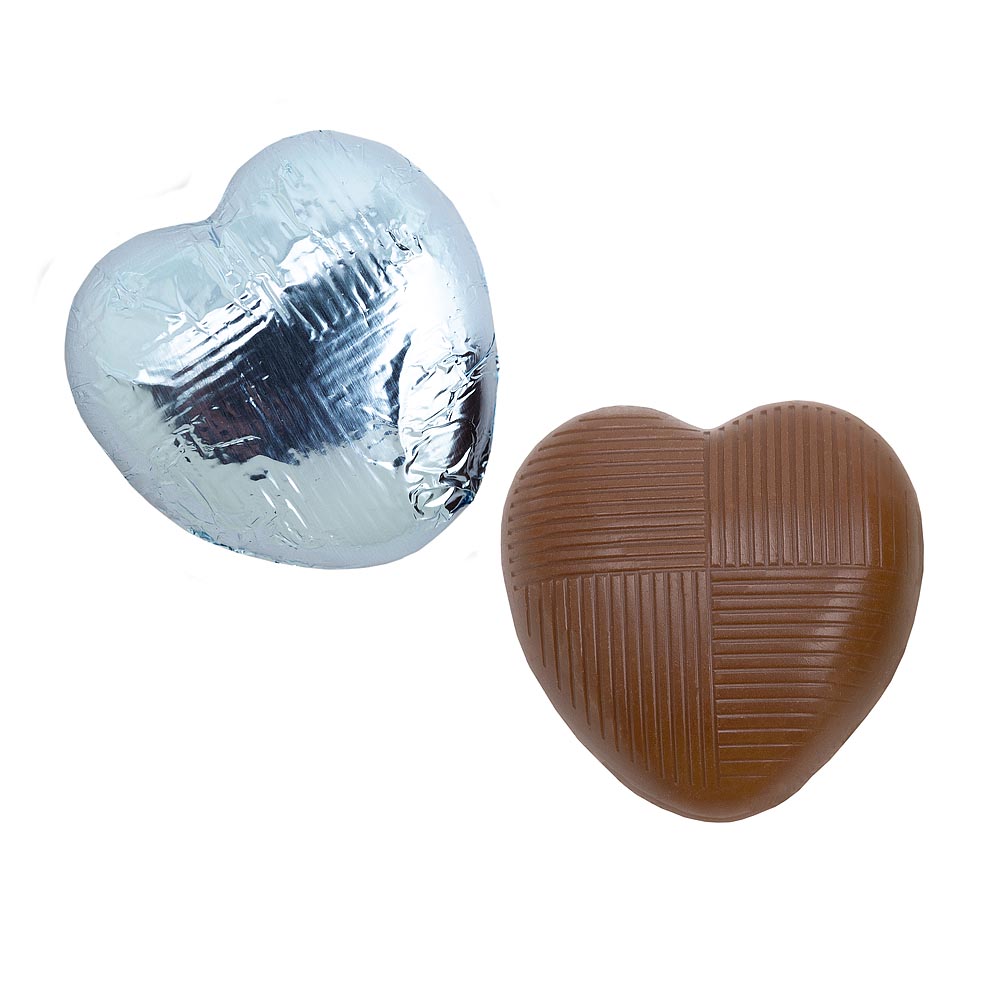 Personalised Chocolate Foil Hearts | UK Wedding Favours