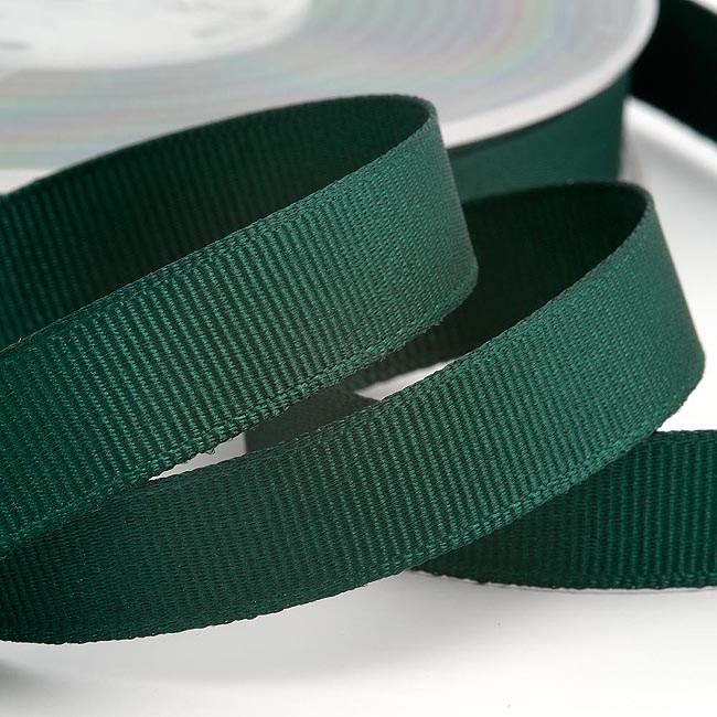 DIY Grosgrain Ribbon in Dark Green | UK Wedding Favours