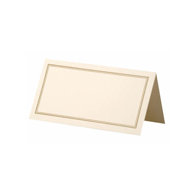 Place Cards Ivory/Gold Border | UK Wedding Favours