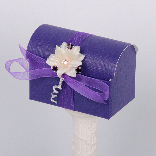 Silk Purple Design 2 Chest | UK Wedding Favours